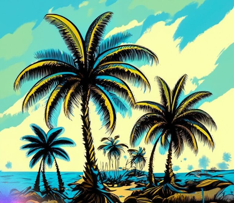 How to Draw a Palm Tree: Capturing Tropical Beauty Step by Step ...