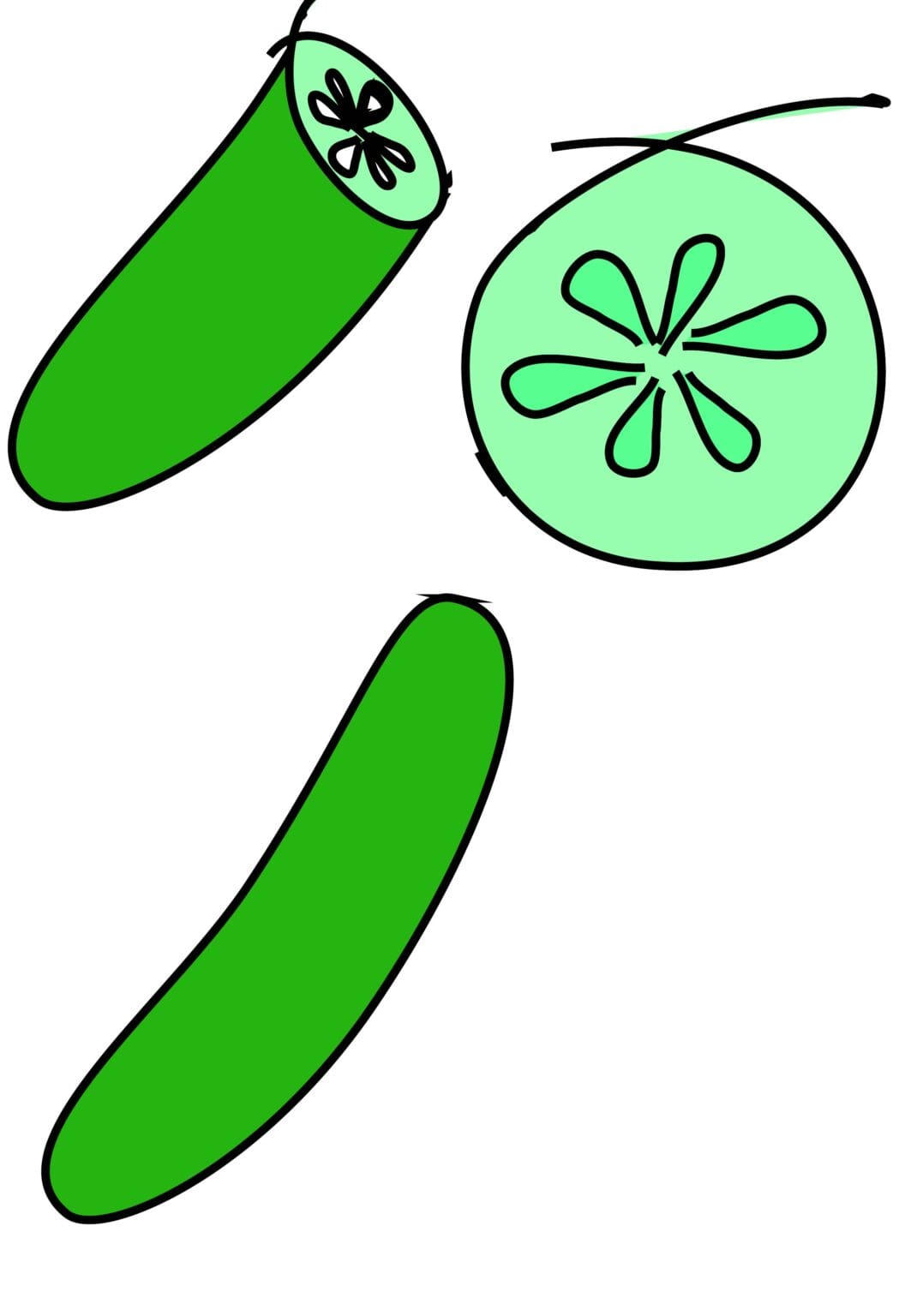 How to draw a Cucumber: Tips and Techniques - Trying drawing