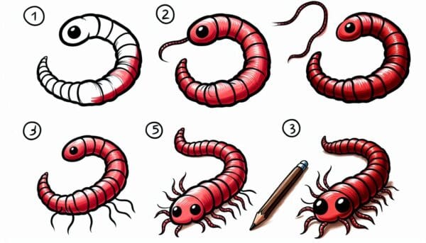 How to draw Bloodworm - Trying drawing