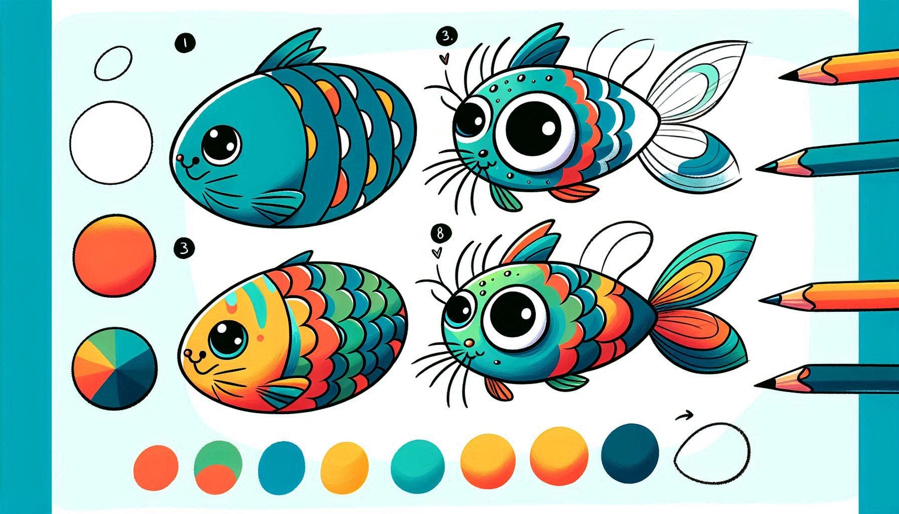 How to draw Catfish - Trying drawing