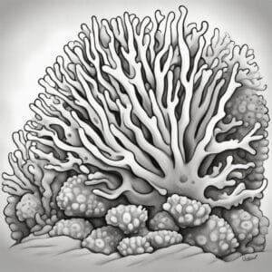 How to draw Coral - Trying drawing
