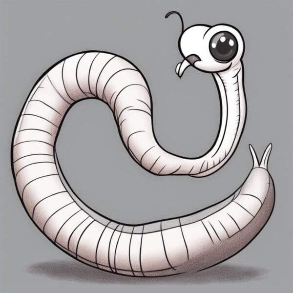 How to draw Earthworm - Trying drawing