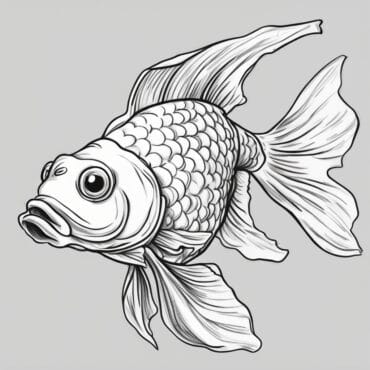 How to draw Goldfish - Trying drawing