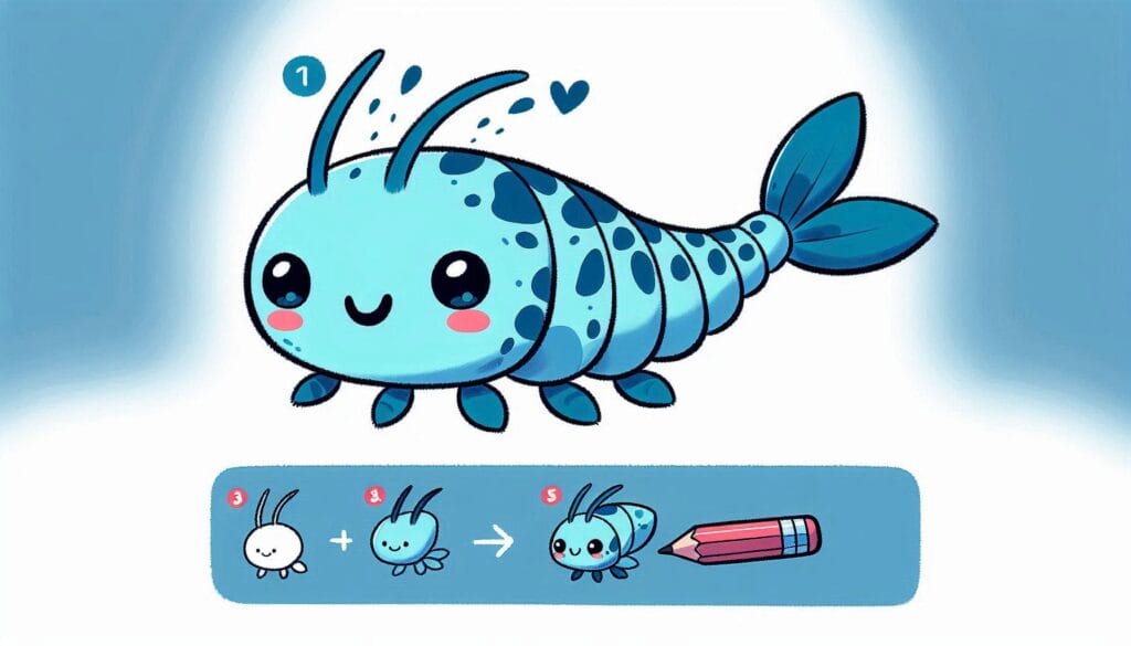 How to draw Krill - Trying drawing