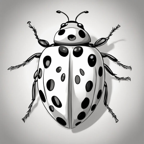 How to draw Ladybug - Trying drawing