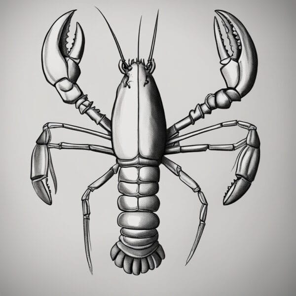 How to draw Lobster - Trying drawing