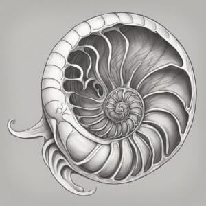 How to draw Nautilus - Trying drawing