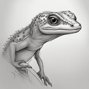 How to draw Newt - Trying drawing