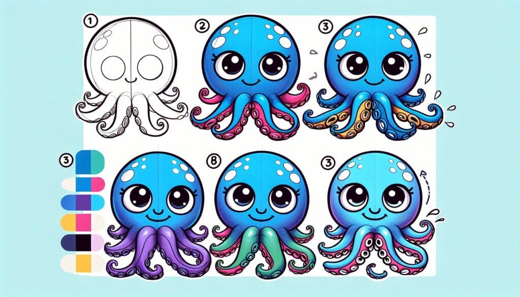 How to Draw Octopus: A Fun and Engaging Art Project - Trying drawing