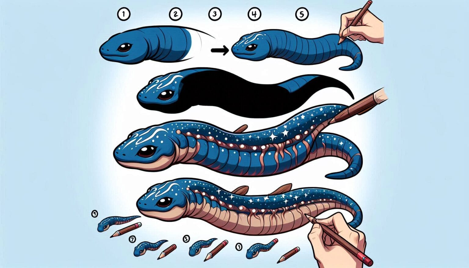 How to draw Planarian : 7 Easy Step by Step Guide - Trying drawing