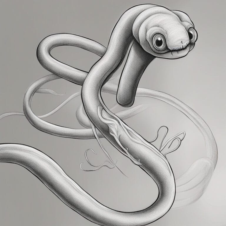 How to draw Roundworm : 8 Easy Step by Step Guide - Trying drawing
