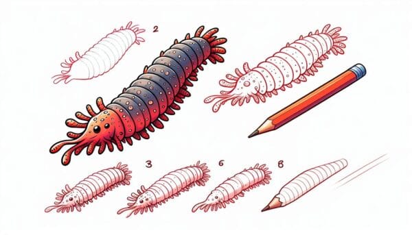 How to draw Sea Cucumber - Trying drawing