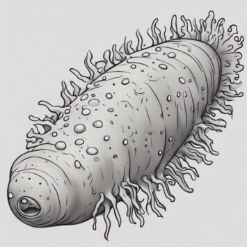 How to draw Sea Cucumber - Trying drawing