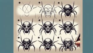 How to Draw Spider: Mastering the Art of Arachnids - Trying drawing