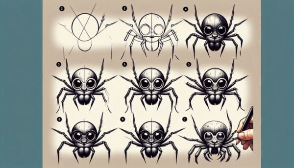 How to Draw Spider: Mastering the Art of Arachnids - Trying drawing