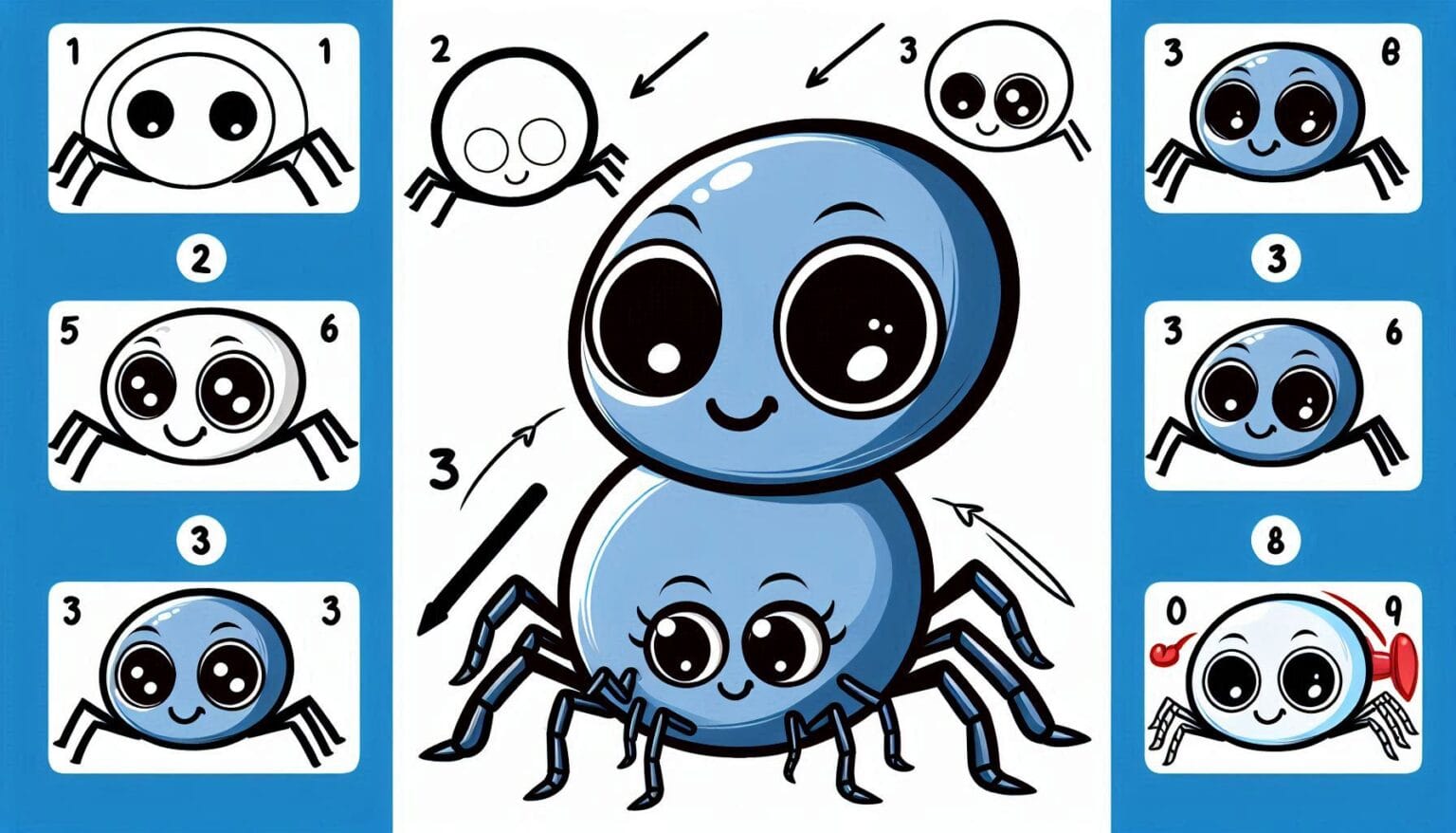 How to Draw Spider: Mastering the Art of Arachnids - Trying drawing