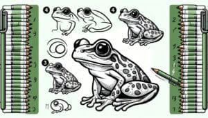 How to draw Tree Frog - Trying drawing