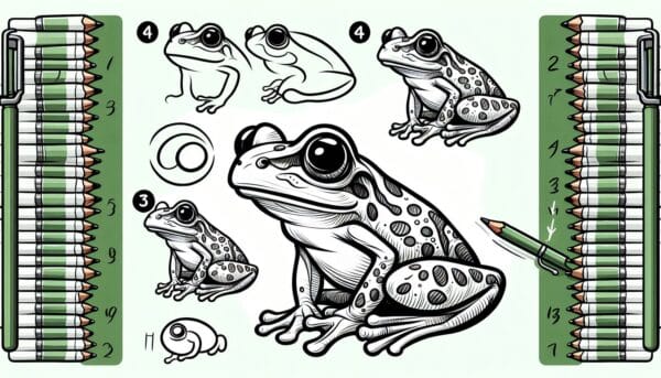 How to draw Tree Frog - Trying drawing