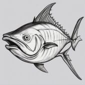 How to draw Tuna - Trying drawing