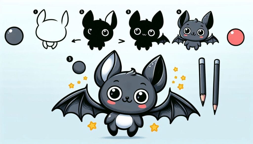 How to Draw Bat: 9 Easy Step-by- Step Guide to Bat Drawing - Trying drawing