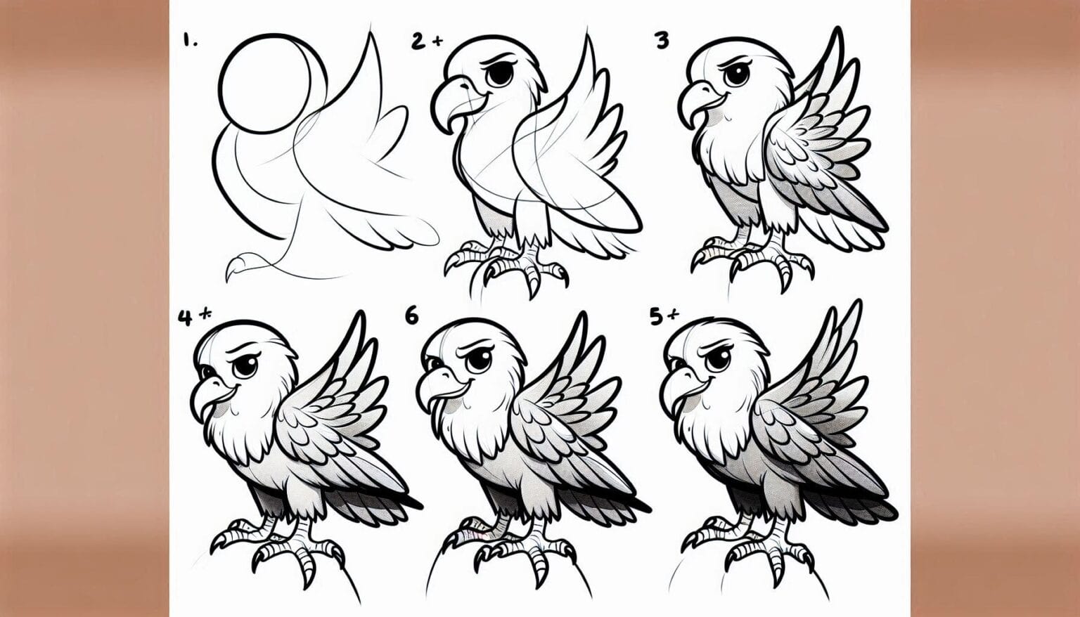 How to Draw Sparrow: 9 Easy Step-by-Step Guide to Sparrow Drawing ...