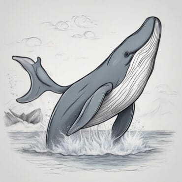 How to draw whale - Trying drawing
