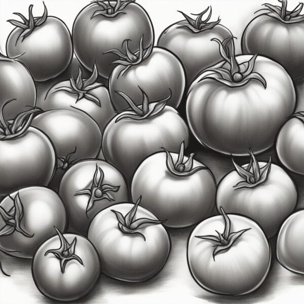 How to Draw a Tomato Step by Step - Trying drawing