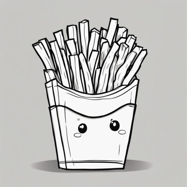 How to draw a MacDonald's Fries - Trying drawing