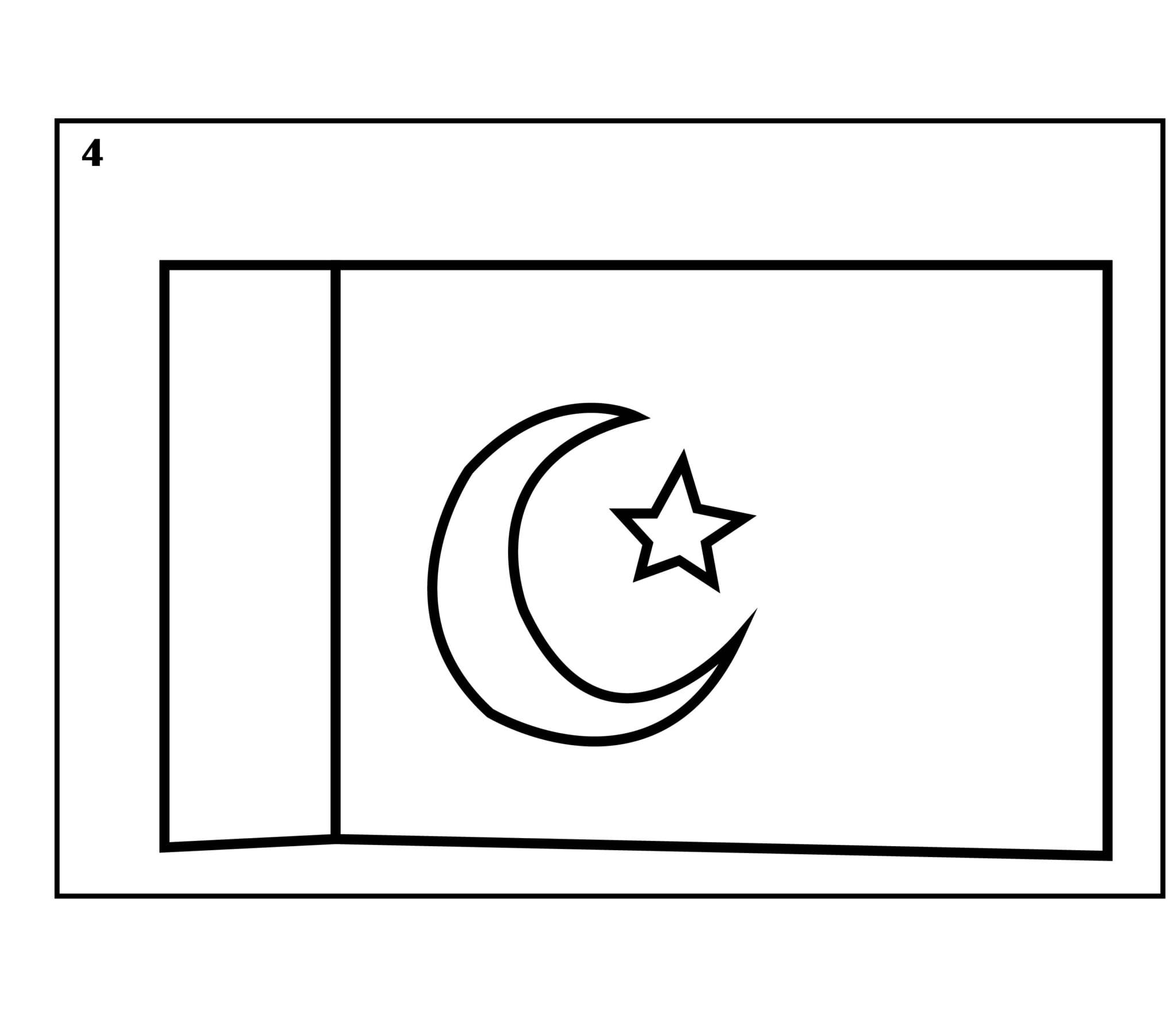 A Step-by-Step Guide on How to Draw a Flag of Pakistan - Trying drawing