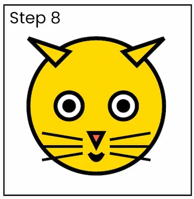 how to draw cat emoji