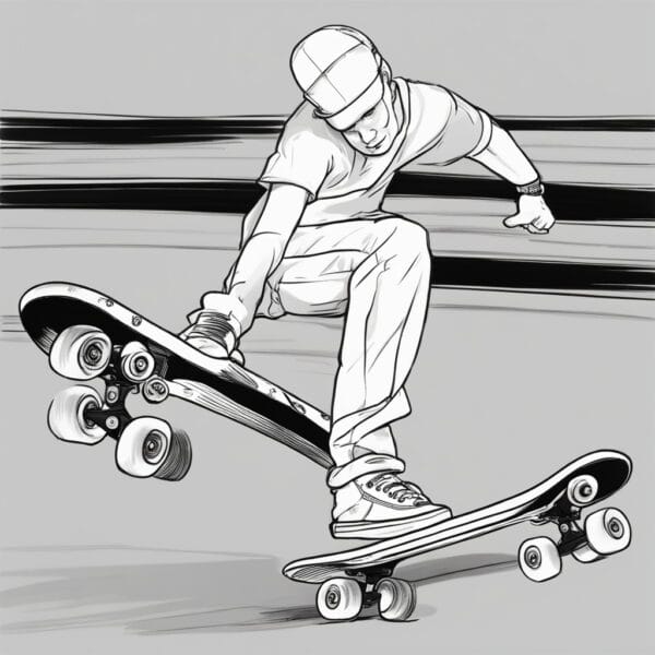 Shredding the Canvas: A Step-by-Step Guide on How to Draw a Skateboard ...