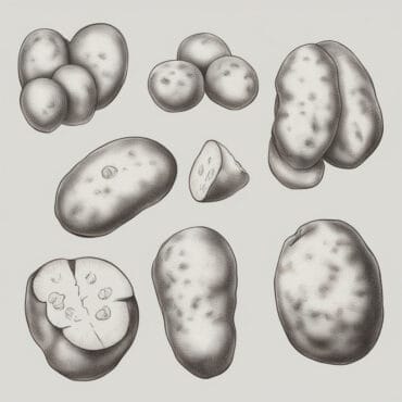 How to draw potato : Unearth the Artistry A Step-by-Step Guide - Trying ...