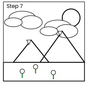 How to draw Scenery : 3 Easy Step-by-Step Guide to Scenery drawing ...
